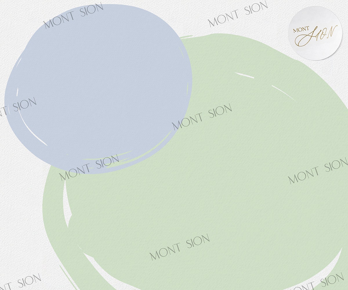 Pastel Abstract Clipart Set Pastel Color/circle Shape/25 PNG - Etsy