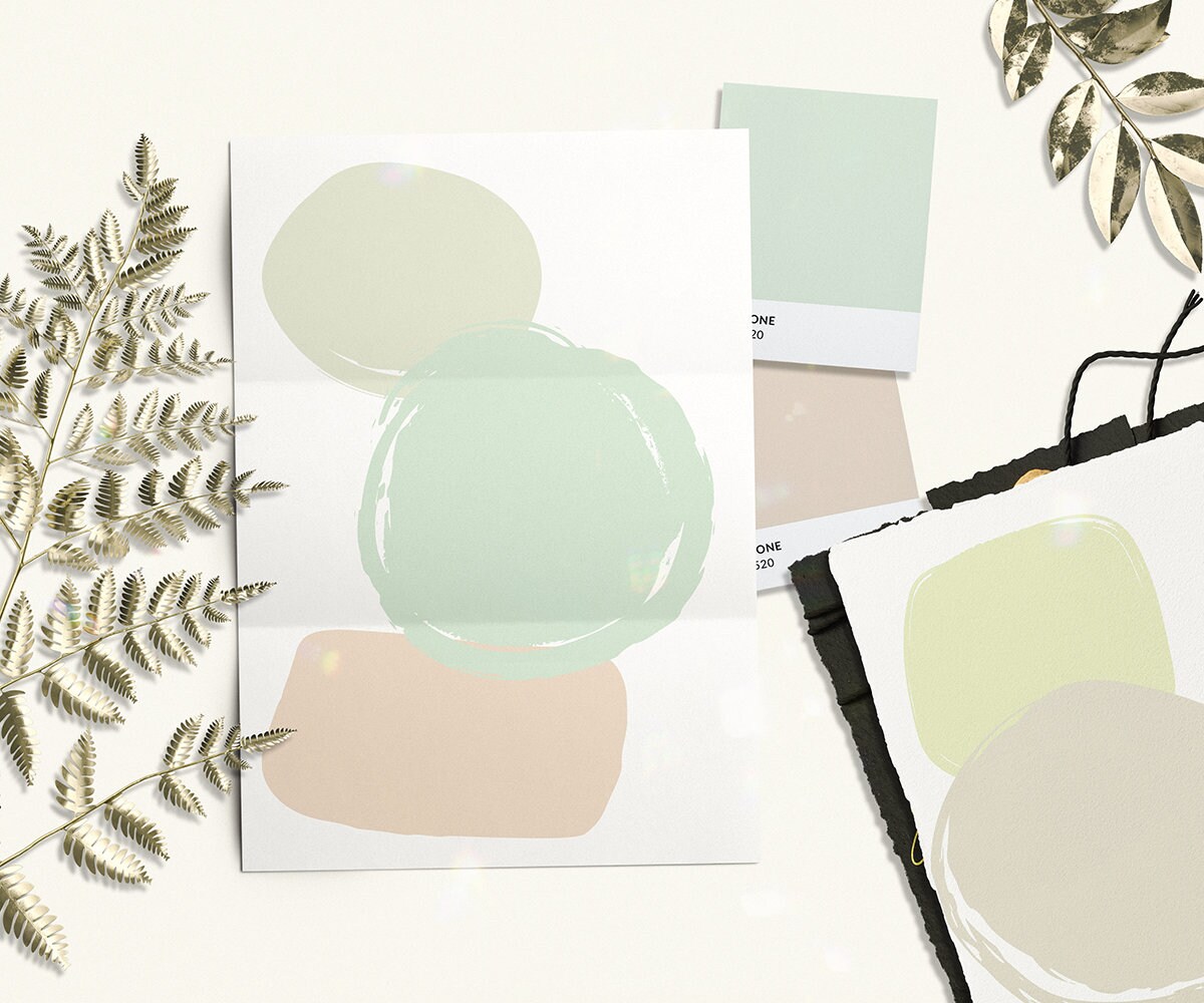 Pastel Abstract Clipart Set, Pastel Color/circle Shape/25 PNG Files ...