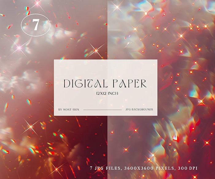 Starlight Glitter Digital Paper Pack, Starlight Overlays, Fantasy ...