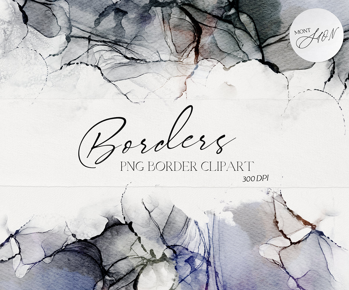 Aesthetic Borders Clipart, Abstract Navy Blue Border PNG, Transparent ...