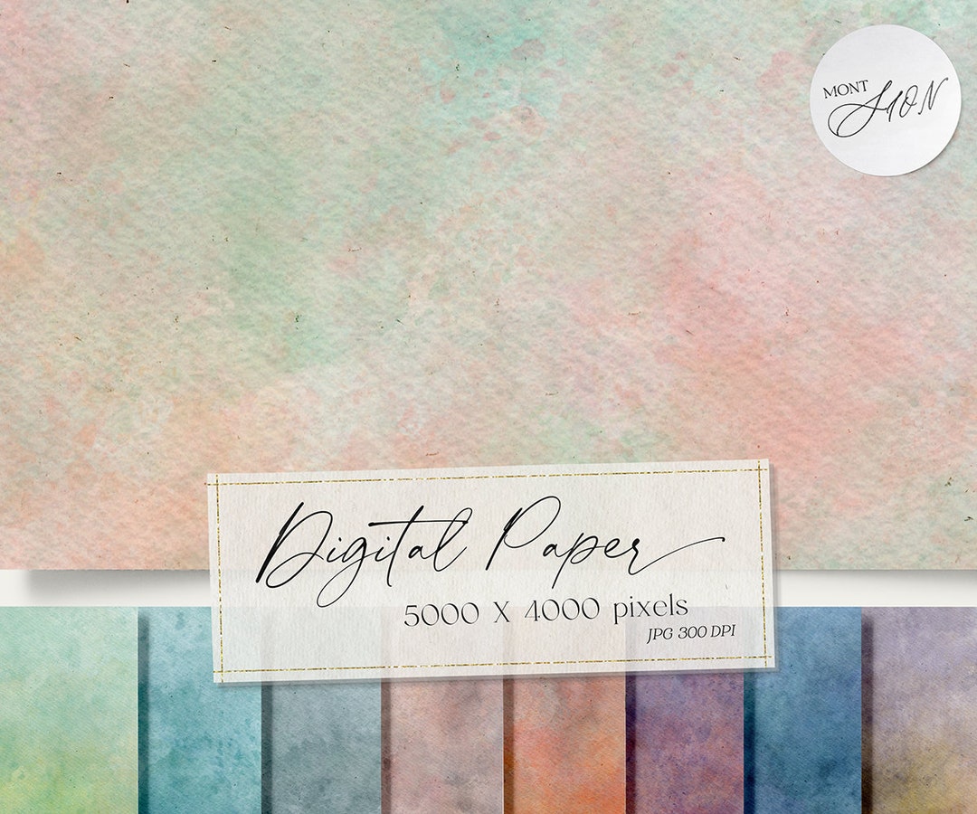 110 Huge Watercolor Digital Paper Pack, Watercolor Backgrounds ...