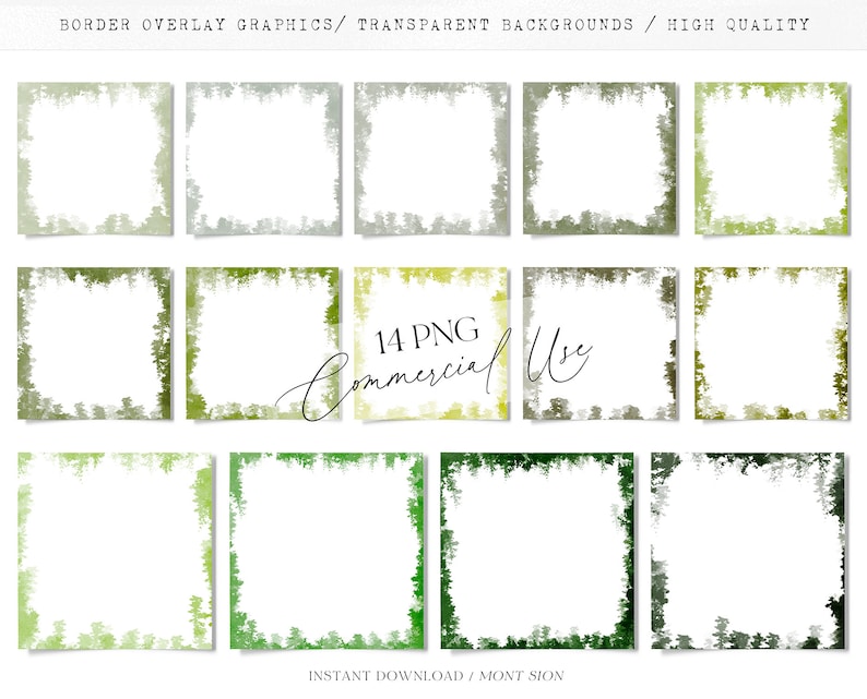 Abstract Borders Clip Art, Watercolor Texture PNG, Transparent ...