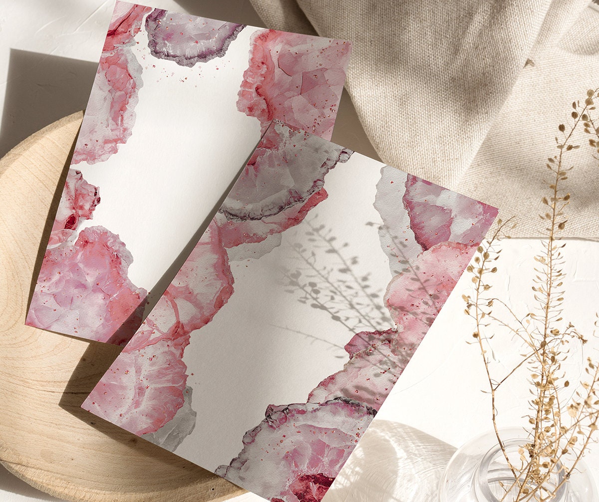 Abstract Gemstone Borders Clipart, Pink Crystal Border PNG, Transparent ...