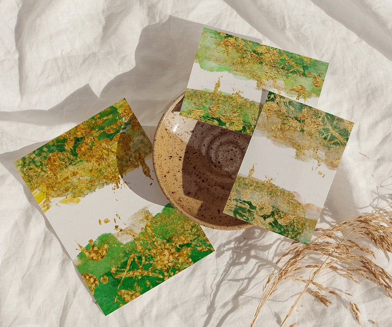 Abstract Borders Clip Art Set Yellow/green/gold - Etsy