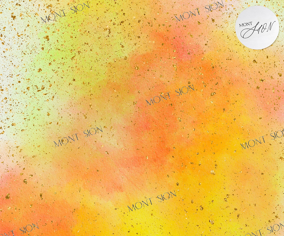 21 Watercolor Gold Glitter Digital Paper Colorful/glitter - Etsy