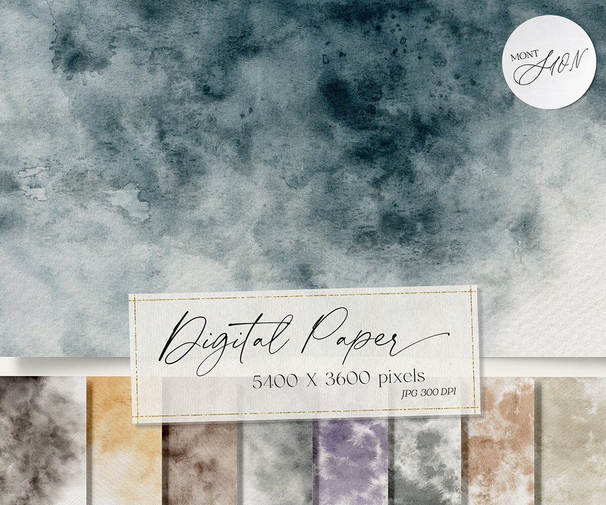 21 Watercolor Digital Papers, Watercolor Backgrounds, Watercolor ...