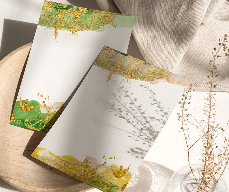 Abstract Borders Clip Art Set Yellow/green/gold - Etsy