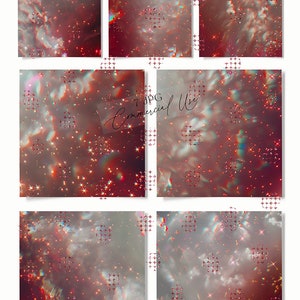 Starlight Glitter Digital Paper Pack, Starlight Overlays, Fantasy ...