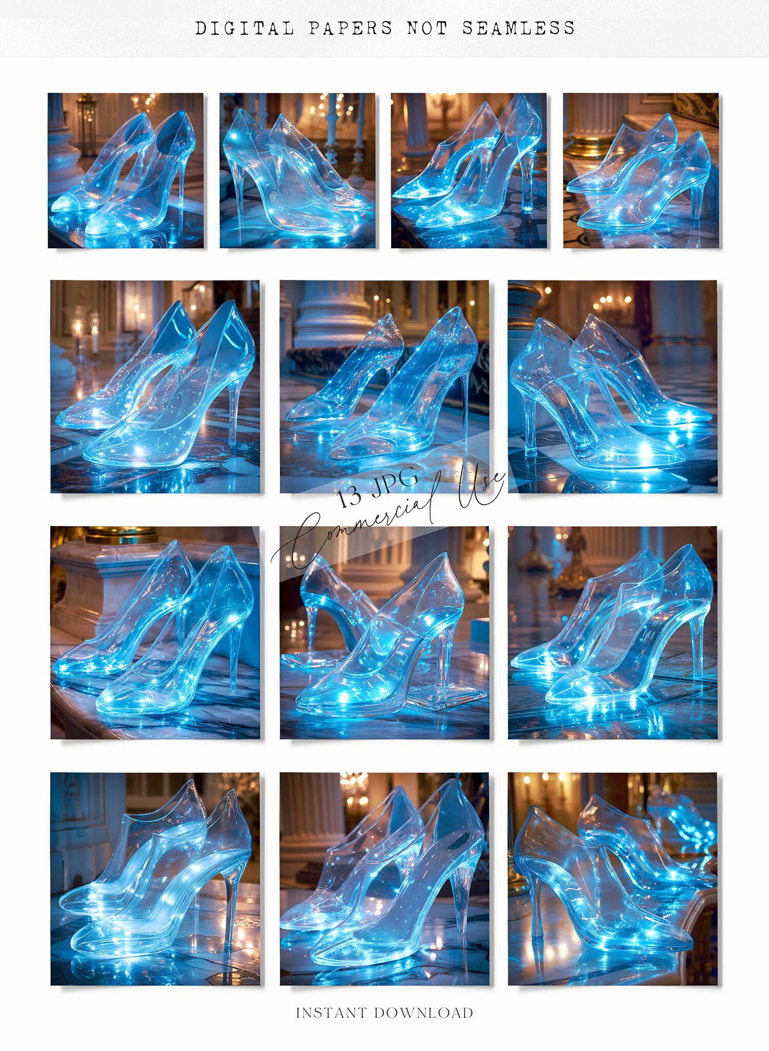 Clear Vinyl Heels Digital Papers, Fantasy Shoes Images, Aesthetic ...