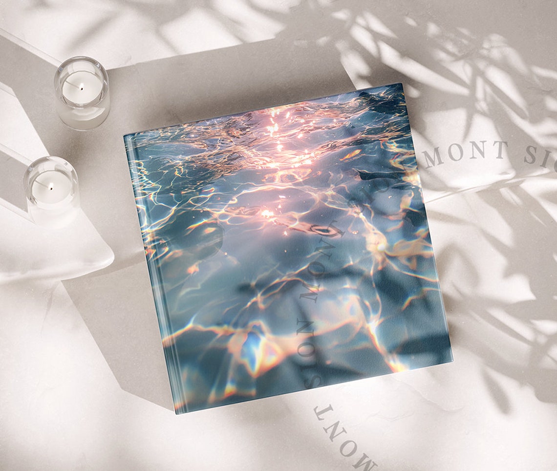Water Reflection Digital Papers, Abstract Water Ripple Backgrounds ...