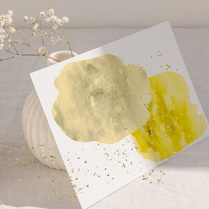 56 Yellow Abstract Clipart Set, Abstract Shapes+gold Splatters+seamless ...