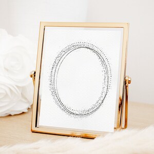 Black Sparkle Frames Clip Art Set, Glitter Circle/round Border Frames ...
