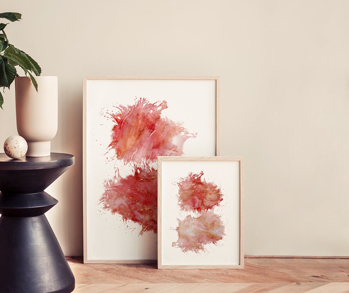 23 Abstract Watercolor Clipart, Rose Gold Marble/watercolor Glitter ...