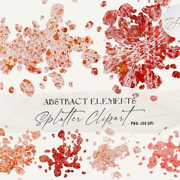 Aesthetic Borders Clip Art, Red Abstract Watercolor Border PNG ...