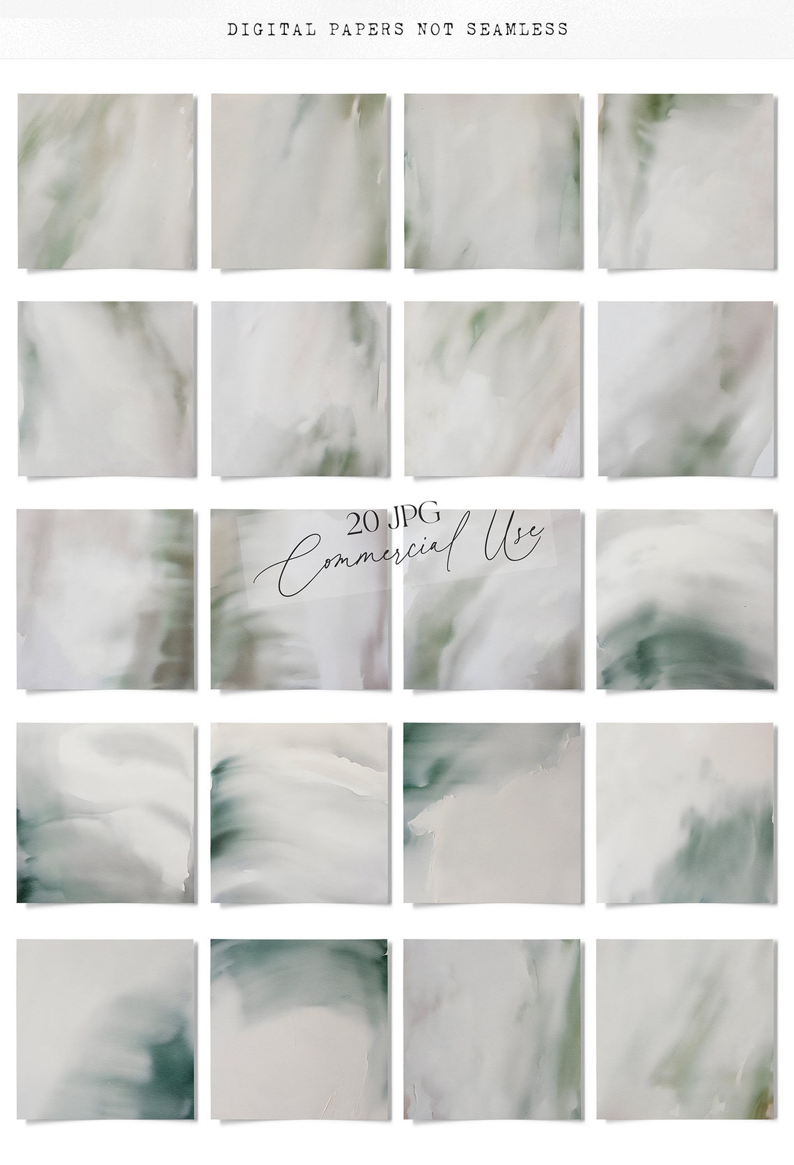 Watercolor Digital Paper Pack, Watercolor Backgrounds, Watercolor ...