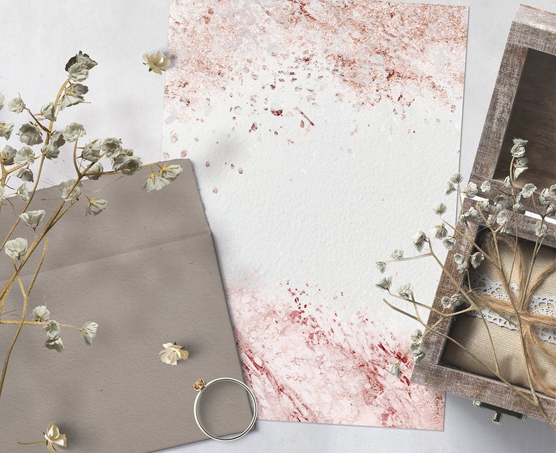 Aesthetic Borders Clipart, Rose Gold Borders, Transparent Backgrounds ...