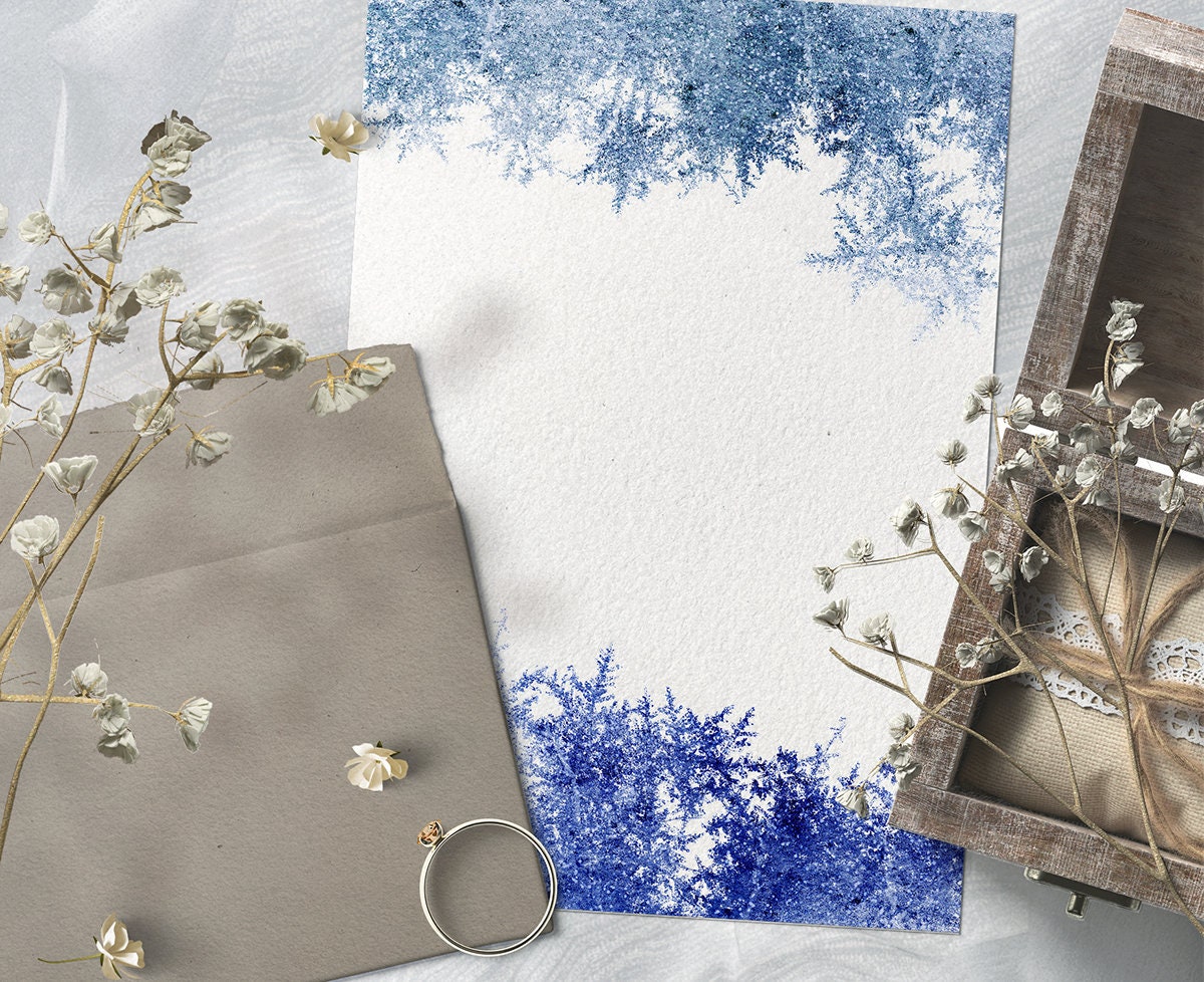 Frost Borders Clipart, Snowflake Border PNG, Transparent Backgrounds ...