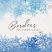 Frost Borders Clipart, Snowflake Border PNG, Transparent Backgrounds ...
