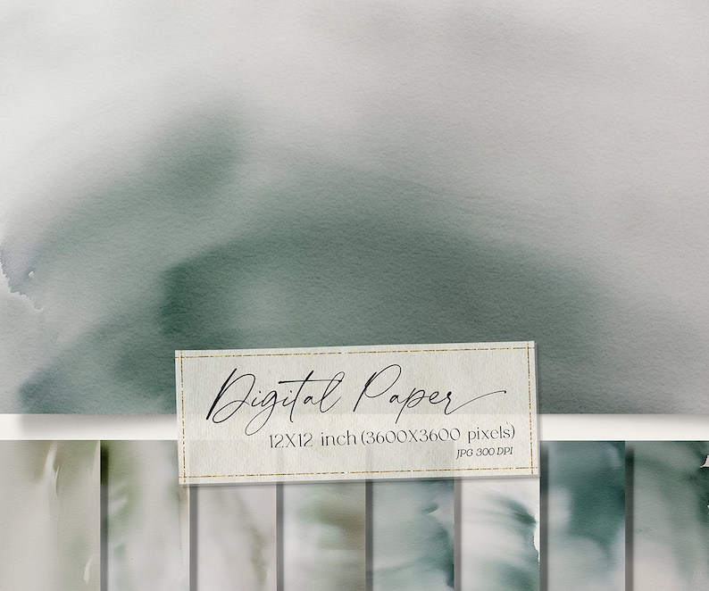 Watercolor Digital Paper Pack, Watercolor Backgrounds, Watercolor ...