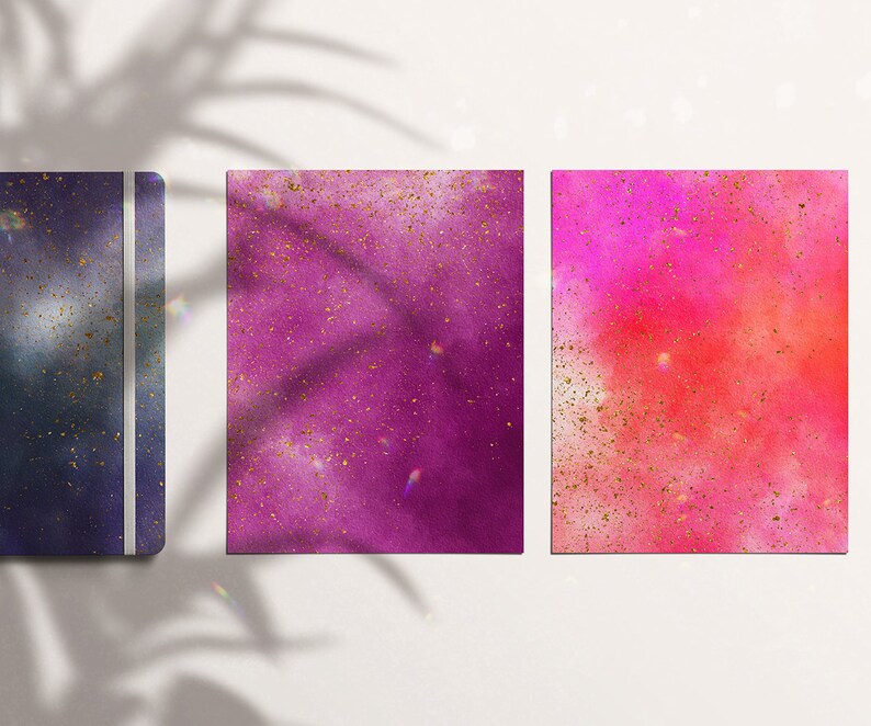 21 Watercolor Gold Glitter Digital Paper Colorful/glitter - Etsy