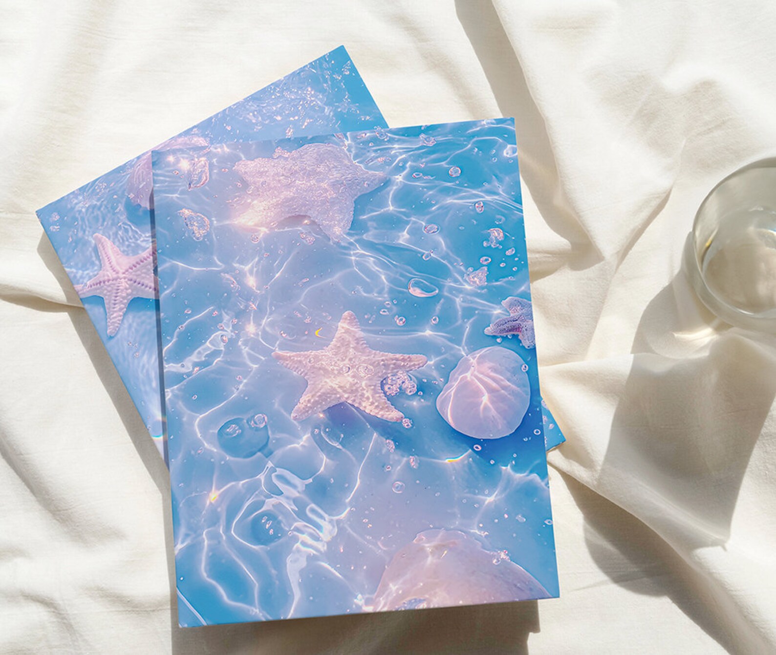 Starfish Underwater Digital Papers, Sea Aesthetic Backgrounds, Digital ...