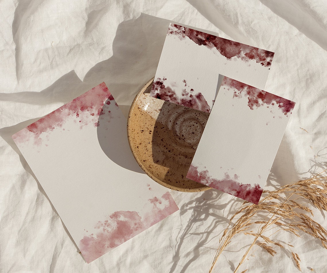 Watercolor Border, Abstract Borders Clipart, Watercolor Texture PNG ...