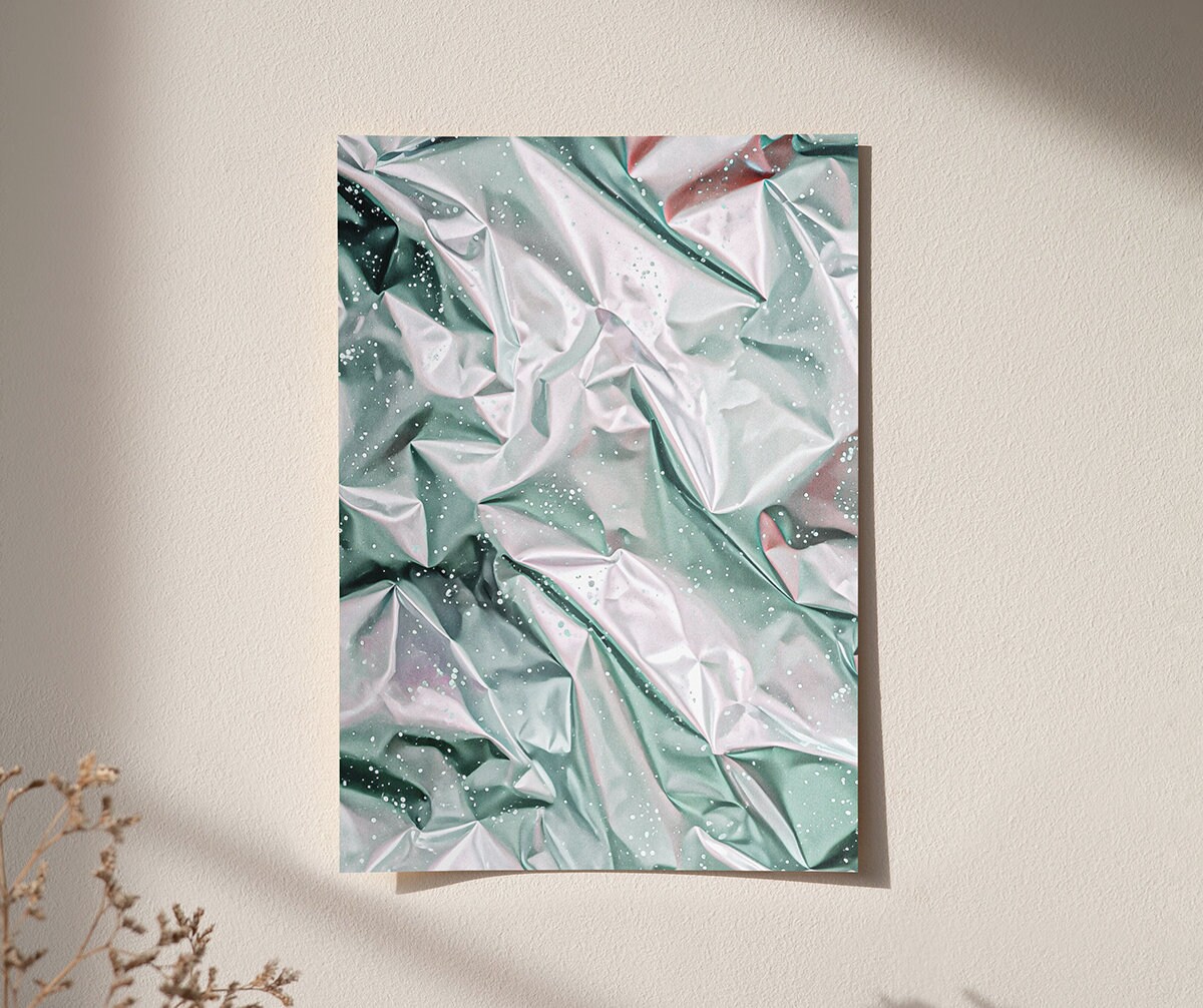 Wrinkled Foil Digital Paper Pack, Abstract Texture Backgrounds, Digital ...