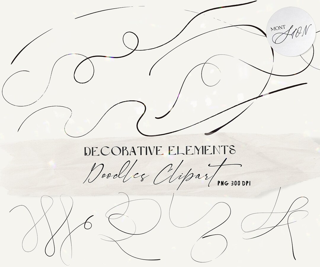 55 Line Doodles Clipart, Abstract Black Lines, Black Lines PNG, Line ...