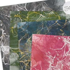 Marble Digital Paper Pack, Marble Texture, 14 JPG Files, Marble Clip ...