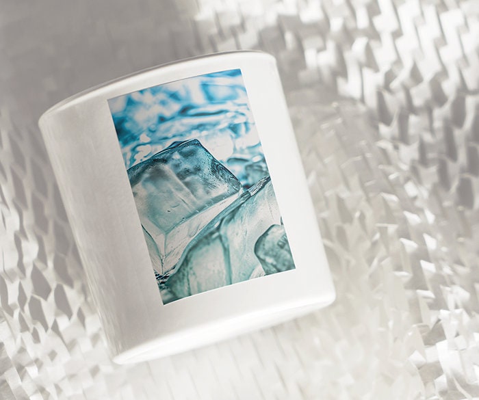 Ice Digital Paper Pack, Frozen Ice Cube Backgrounds, Digital Craft ...