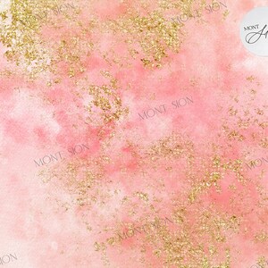 21 Watercolor Gold Glitter Digital Paper, Colorful/glitter Background ...