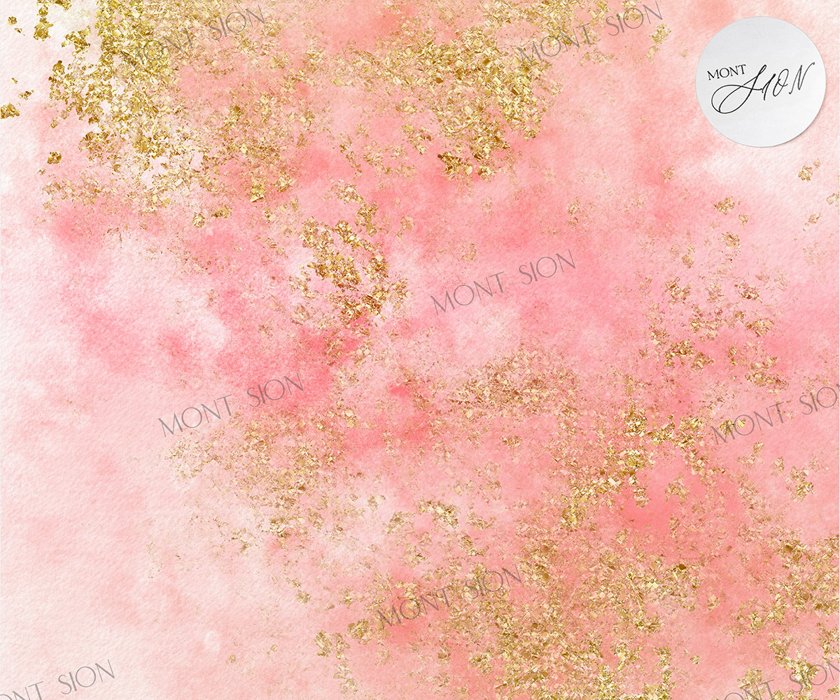 21 Watercolor Gold Glitter Digital Paper, Colorful/glitter Background ...