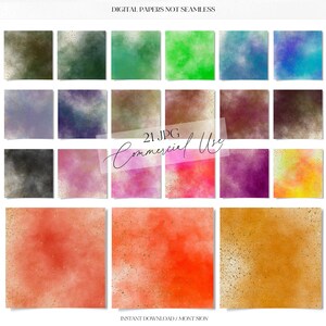 21 Watercolor Gold Glitter Digital Paper Colorful/glitter - Etsy