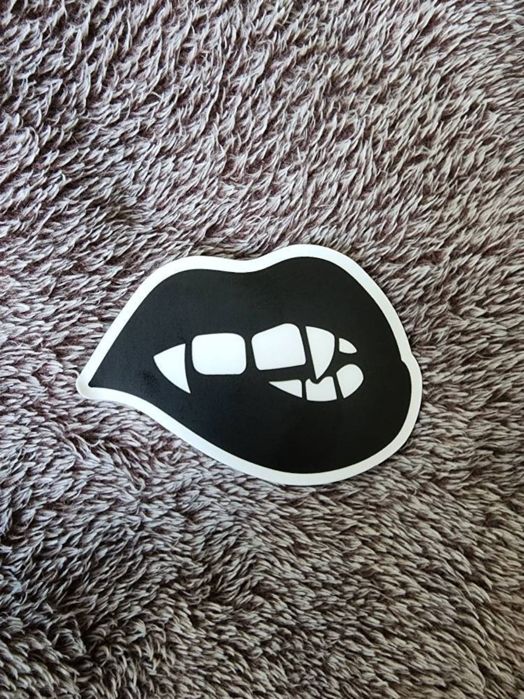 Vamp Bite Sticker - Etsy