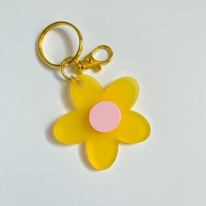 Flower Keychains, Backpack Tag, Bag Tag, Charm, Acrylic Keychain, Key ...