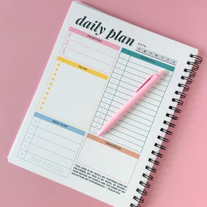 Christian Daily Planner, Wire Binding, 50 Pages, Daily Schedule, To-do ...