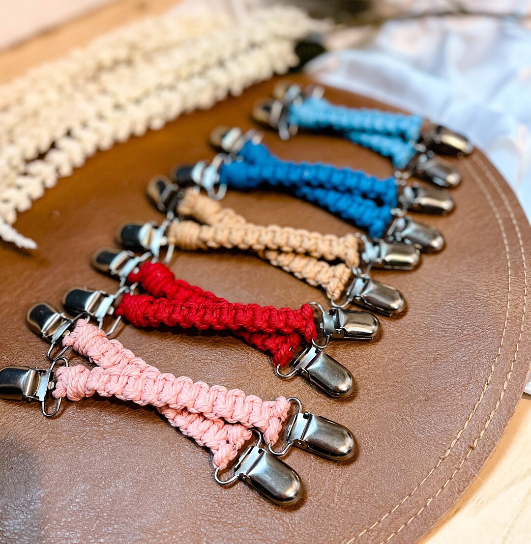 Macrame Mitten Clips Macrame Mitten Savers Boho Mitten Clips - Etsy