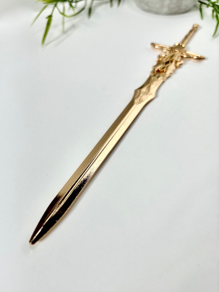 Sword Hair Stick, Fantasy Hair Pin, Cosplay Accessory, Sword Bun Holder ...