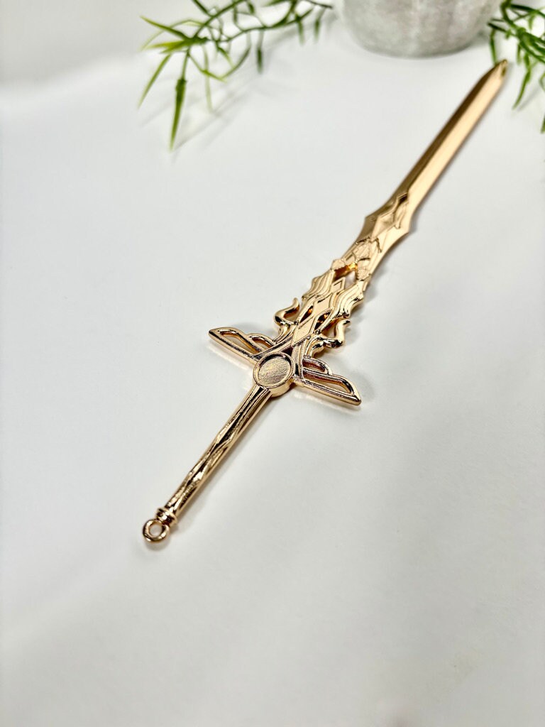 Sword Hair Stick, Fantasy Hair Pin, Cosplay Accessory, Sword Bun Holder ...