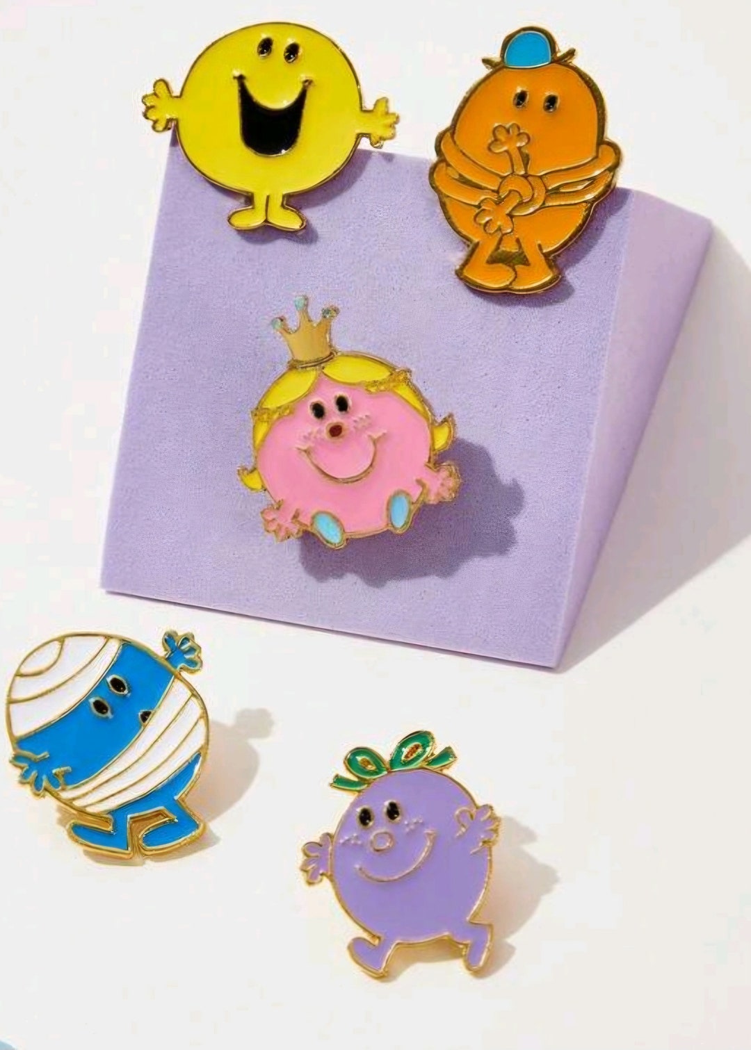 Mr Men and Little Miss Pin Badges X5 Handmade - Etsy