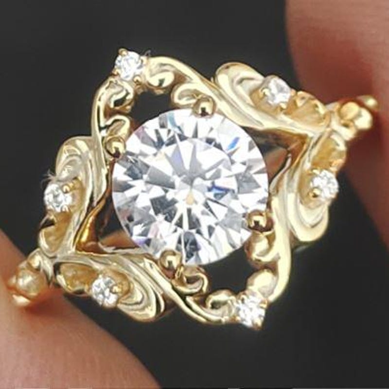 Ethereal Engagement Ring - Etsy