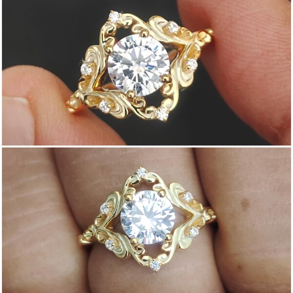 Ethereal Engagement Ring - Etsy