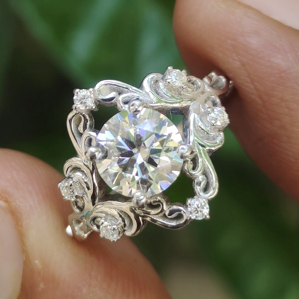 Ethereal Engagement Ring - Etsy