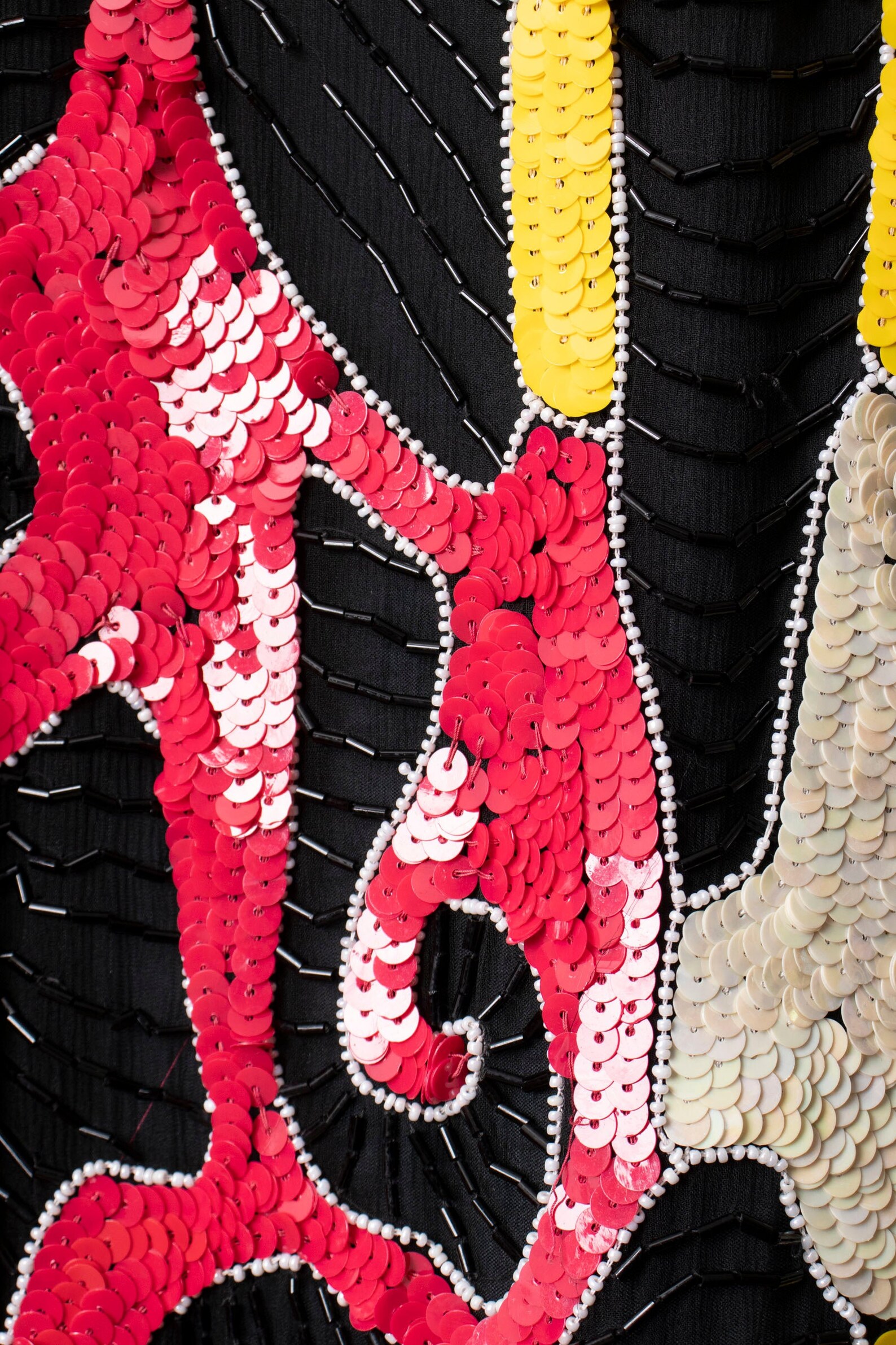 80s Sequin Color Splash Dress M - Etsy