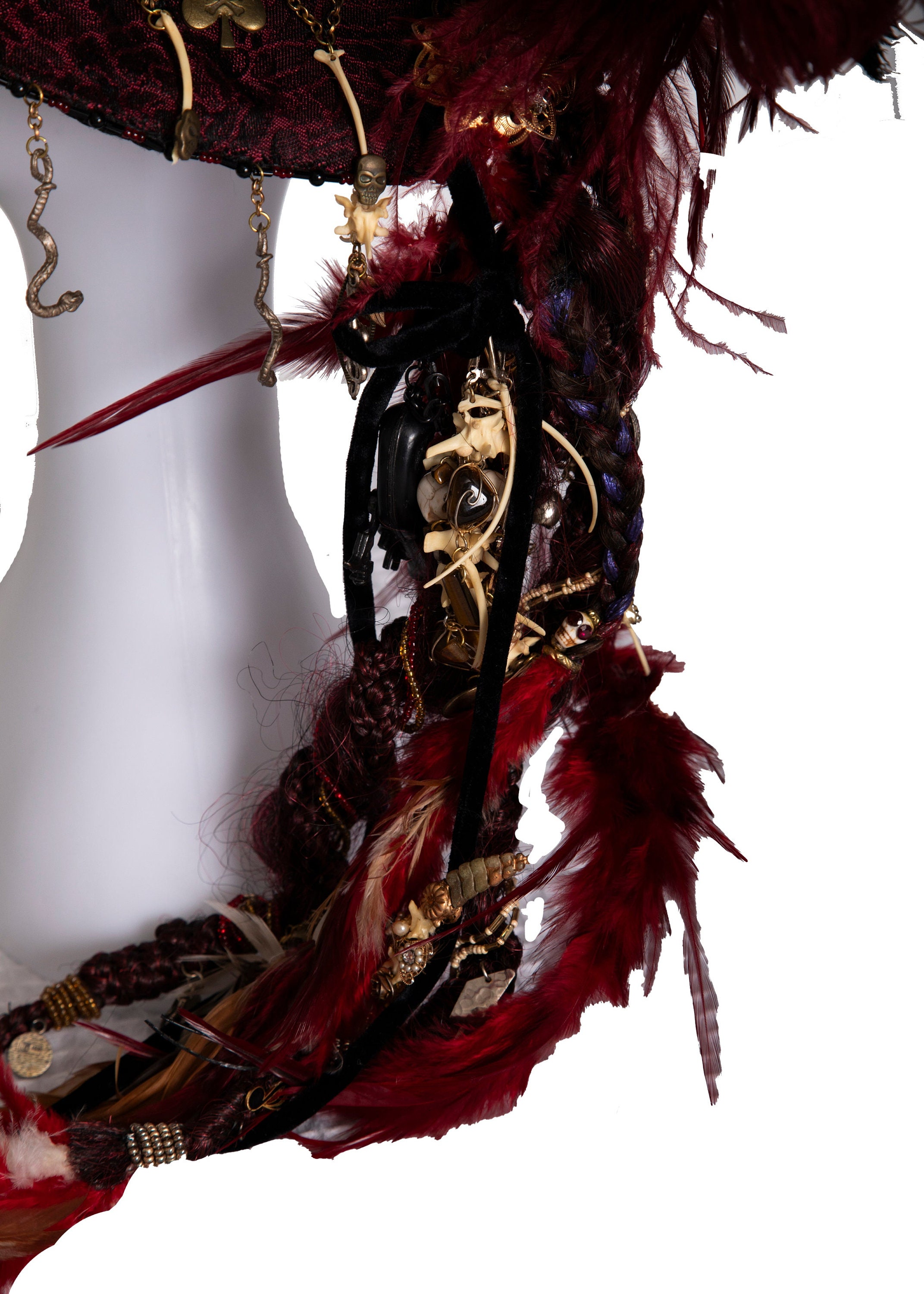 Steven Tyler Snake Feathered Top Hat - Etsy