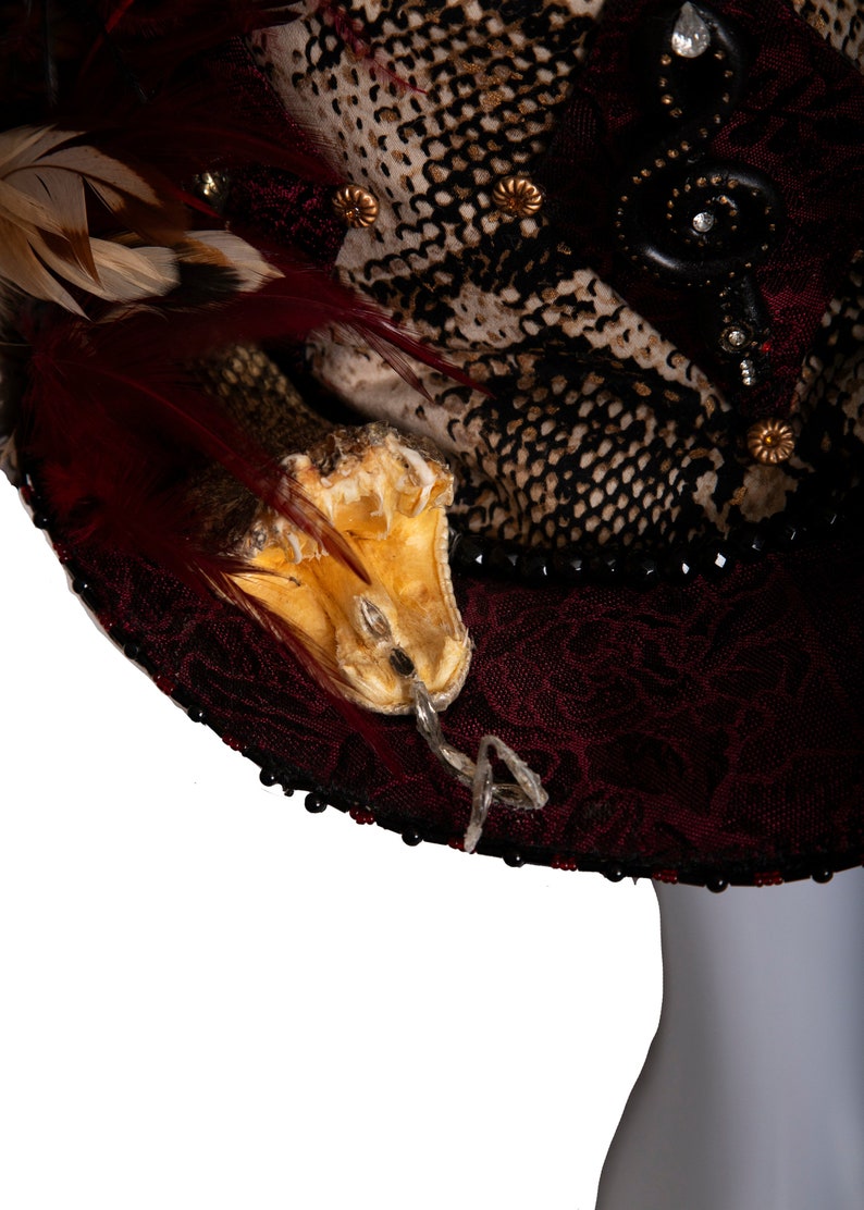 Steven Tyler Snake Feathered Top Hat - Etsy