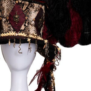 Steven Tyler Snake Feathered Top Hat - Etsy