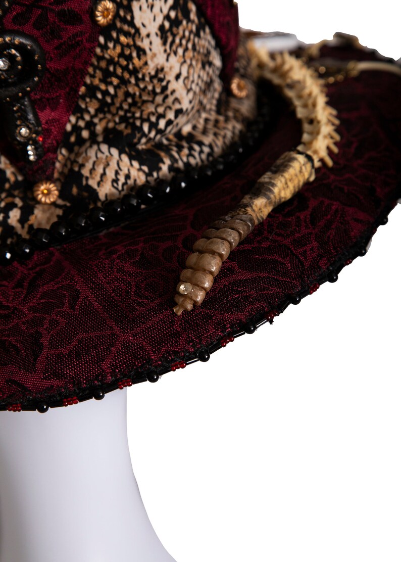 Steven Tyler Snake Feathered Top Hat - Etsy