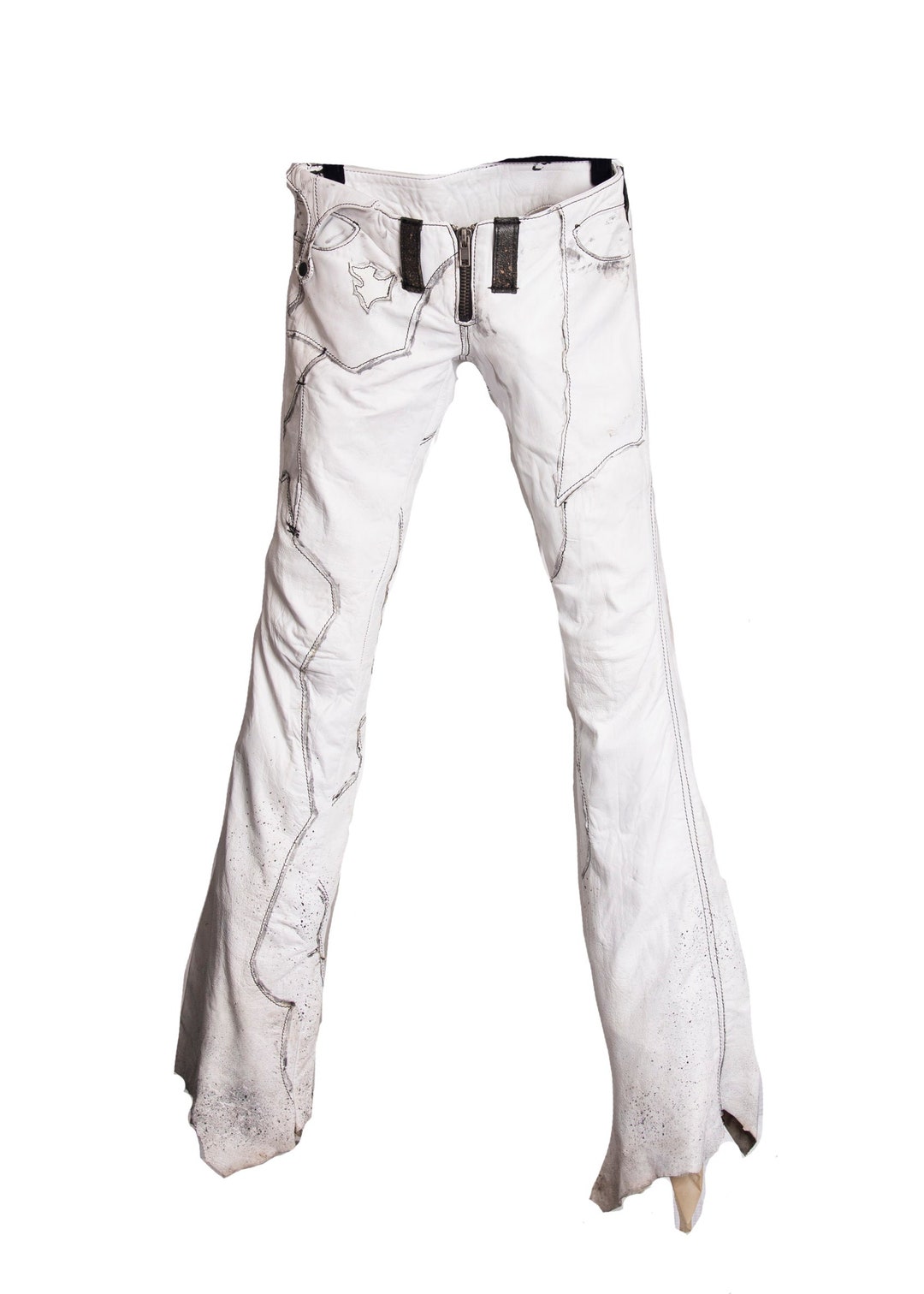 Steven Tyler’s White Leather Pants S - Etsy