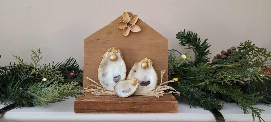 Oyster Shell Nativity Scene - Etsy